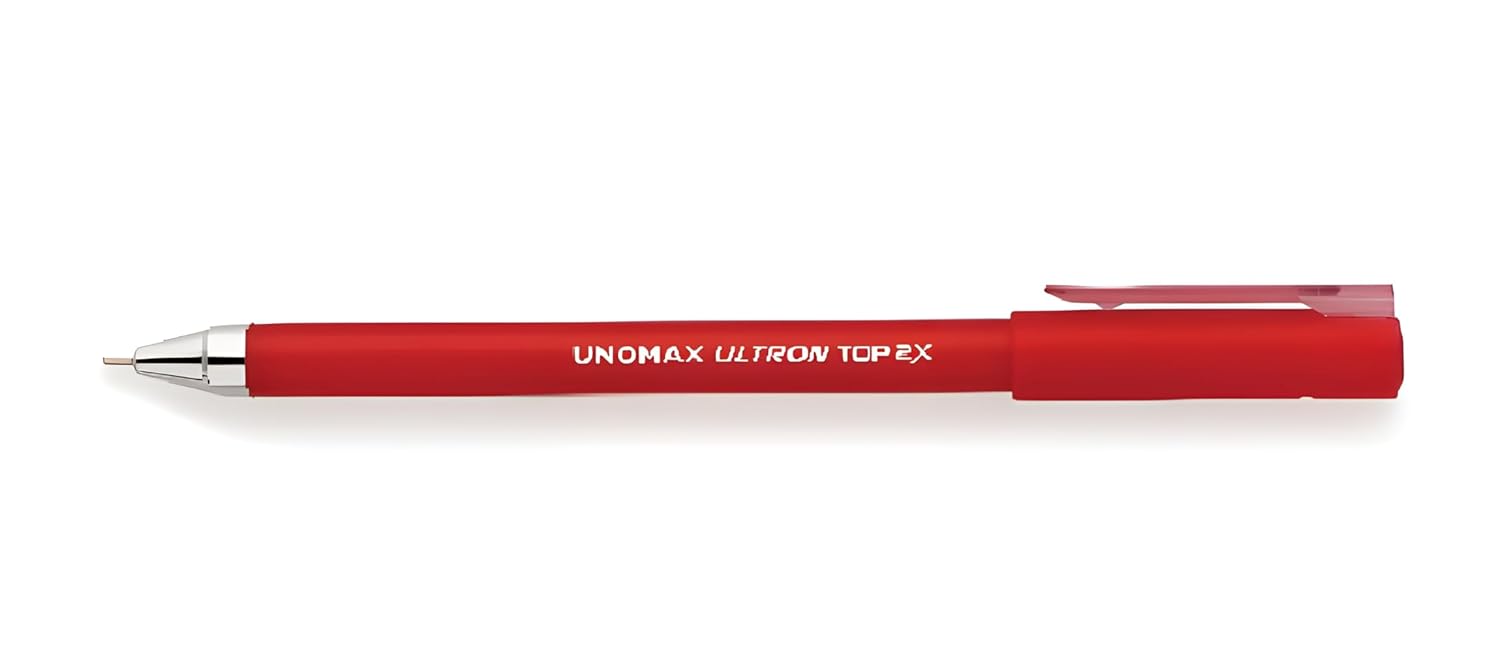 Unomax Ultron Top 2X Ball Pen - Smooth, Long-Lasting Ink