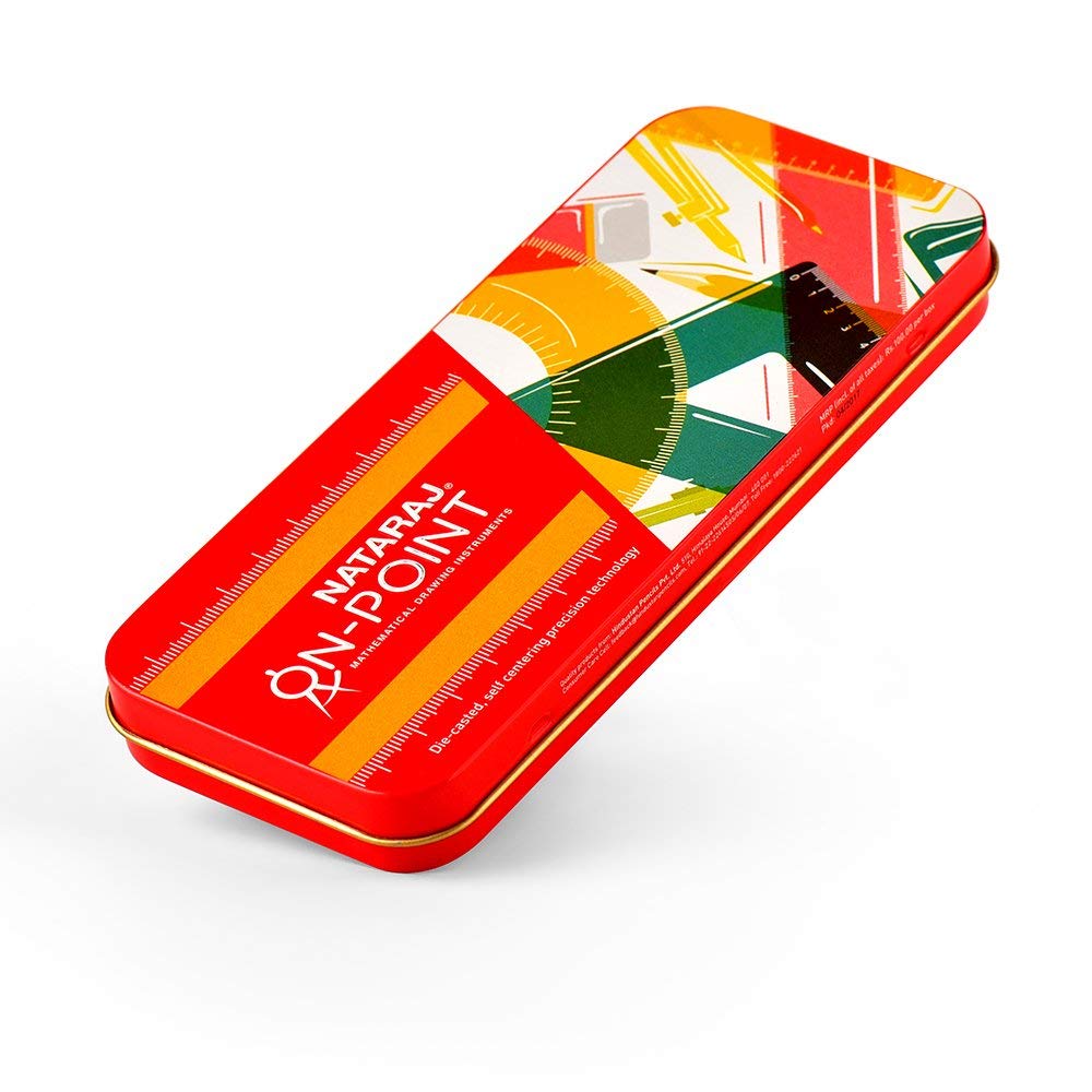 Nataraj On-Point Geometry Box - Precision Tools for Math and Drawing ...