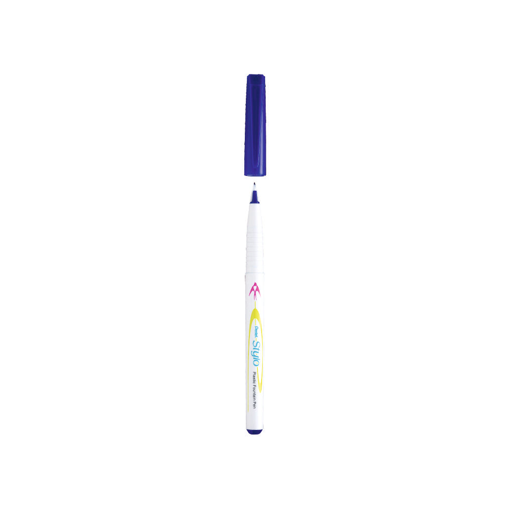 Pentel Stylo Plastic Fountain Pen JM11 – Flexible Nib, Refillable ...