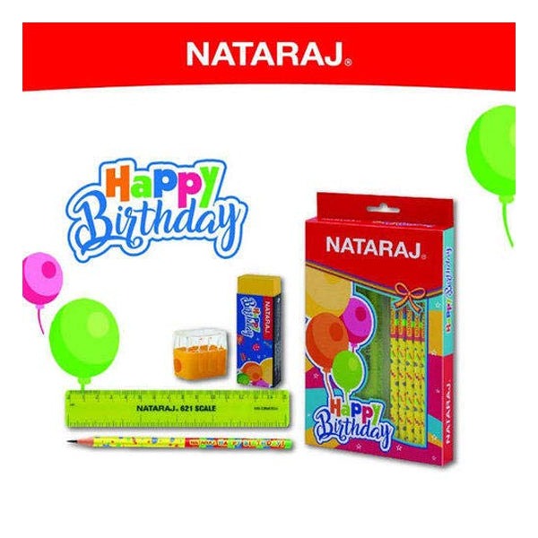Nataraj Happy Birthday Kit: Celebrate with Style - Stationery Set ...