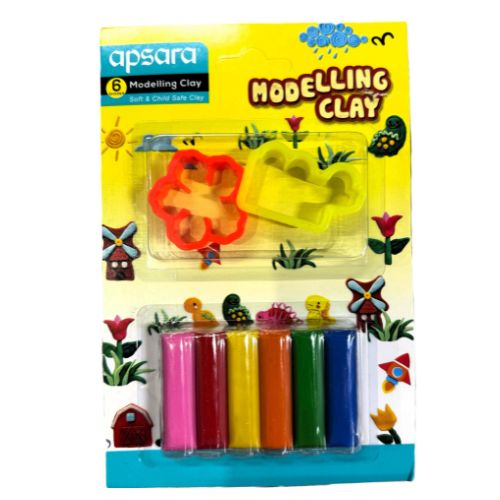 Apsara Modelling Clay 6 Shades – Shop Now Online! – Bbag | India’s Best ...