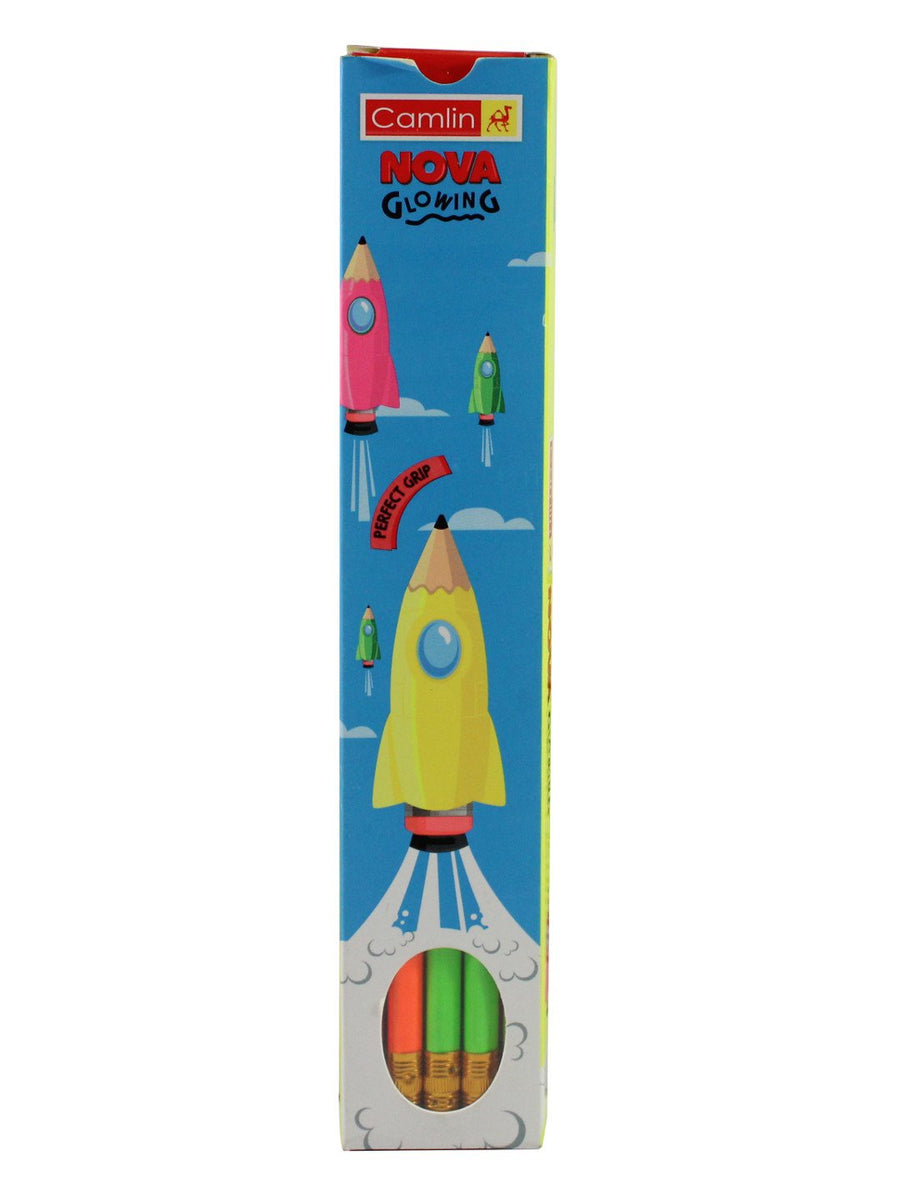 Camlin Nova Glowing Pencil: Super Strong - 5 Attractive Colors – Bbag ...