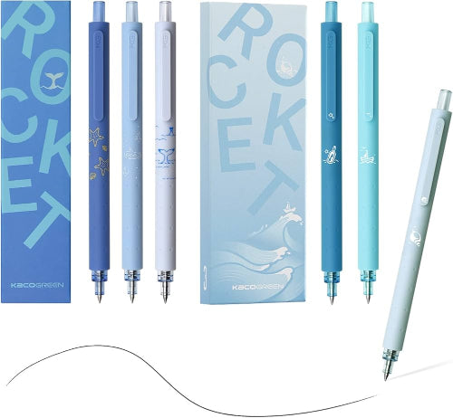 Kaco Rocket Gel Pen Set – Marine Eco 0.5mm Pens