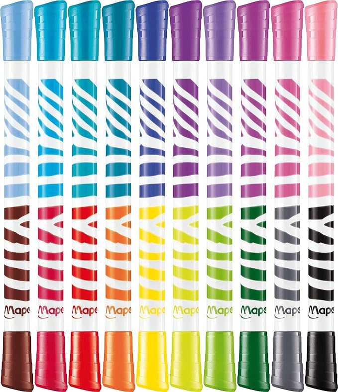 Maped Color Peps Duo Medium: Versatile Creativity, Dual-Tip Markers ...